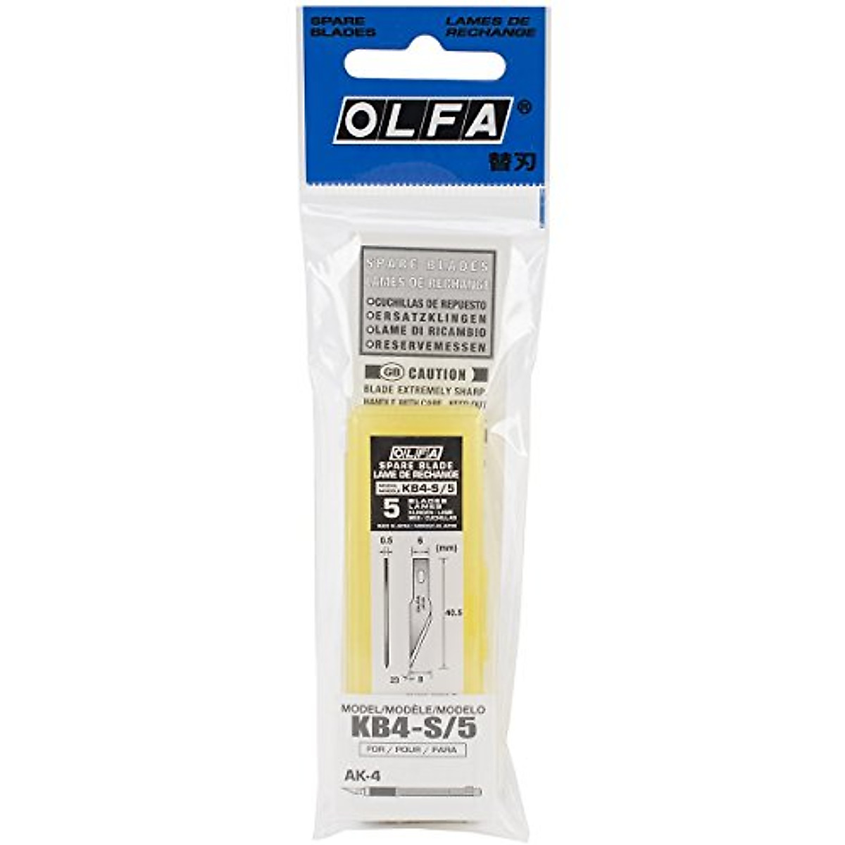 OLFA 9167US KB4-S/5 Precision Art Blade, 5-Pack