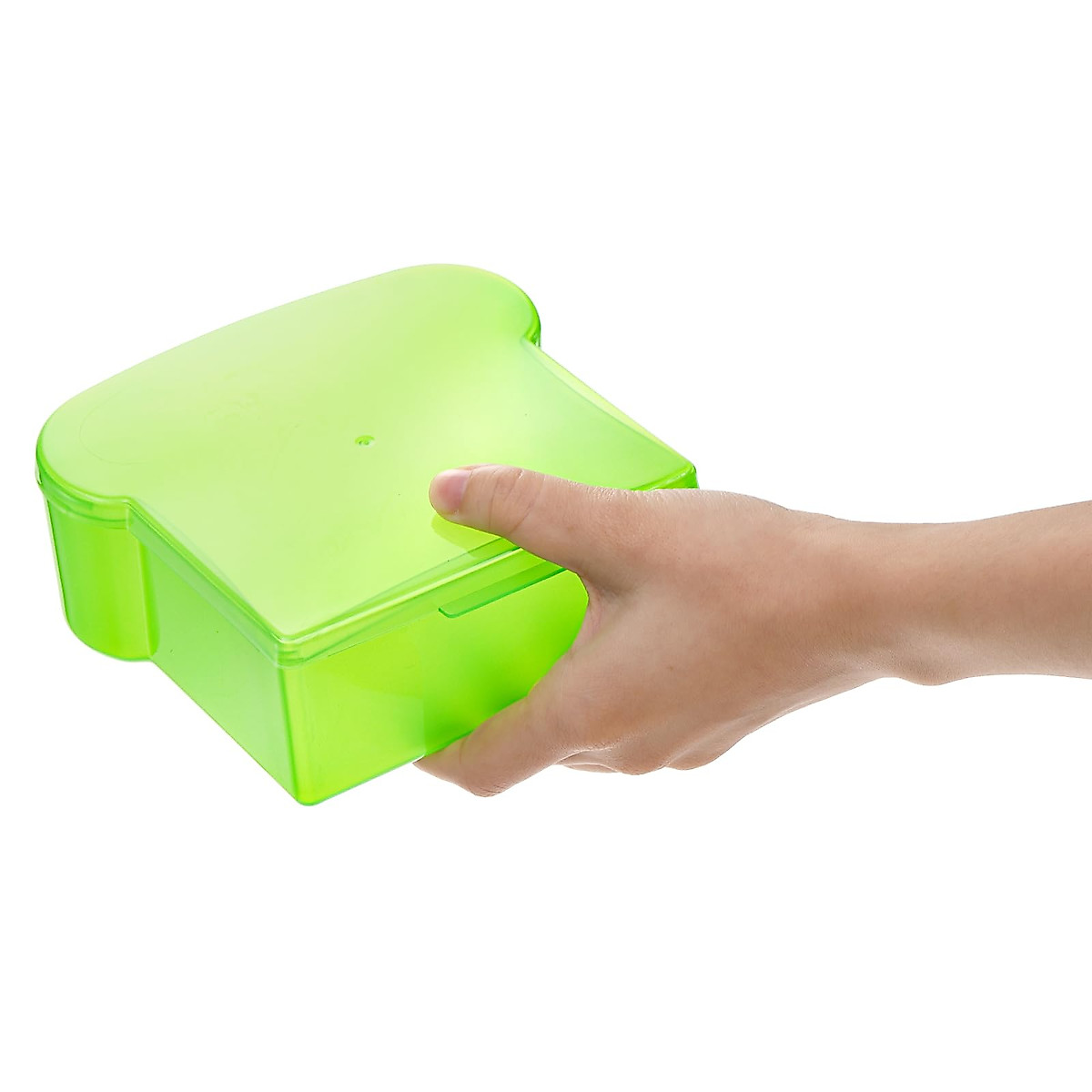 Nicunom 8 Pack Sandwich Containers, 20 Oz Toast Shape Sandwich Box Food Grade PP Lunch Boxes, Sandwich Storage Containers for Snack Meal Prep, Microwave & Freezer Safe, 4 Color