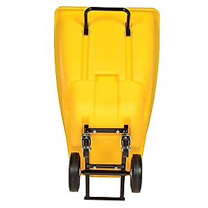 Vestil TDT-50-LD-YELLOW Plastic Light Duty Tilt Truck 1/2 Cubic Yard 450 Lb. Capacity Yellow