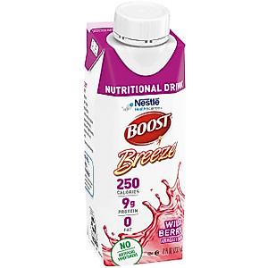 Boost Breeze Nutritional Drink Wildberry, 8 Fl Oz (Pack of 6)