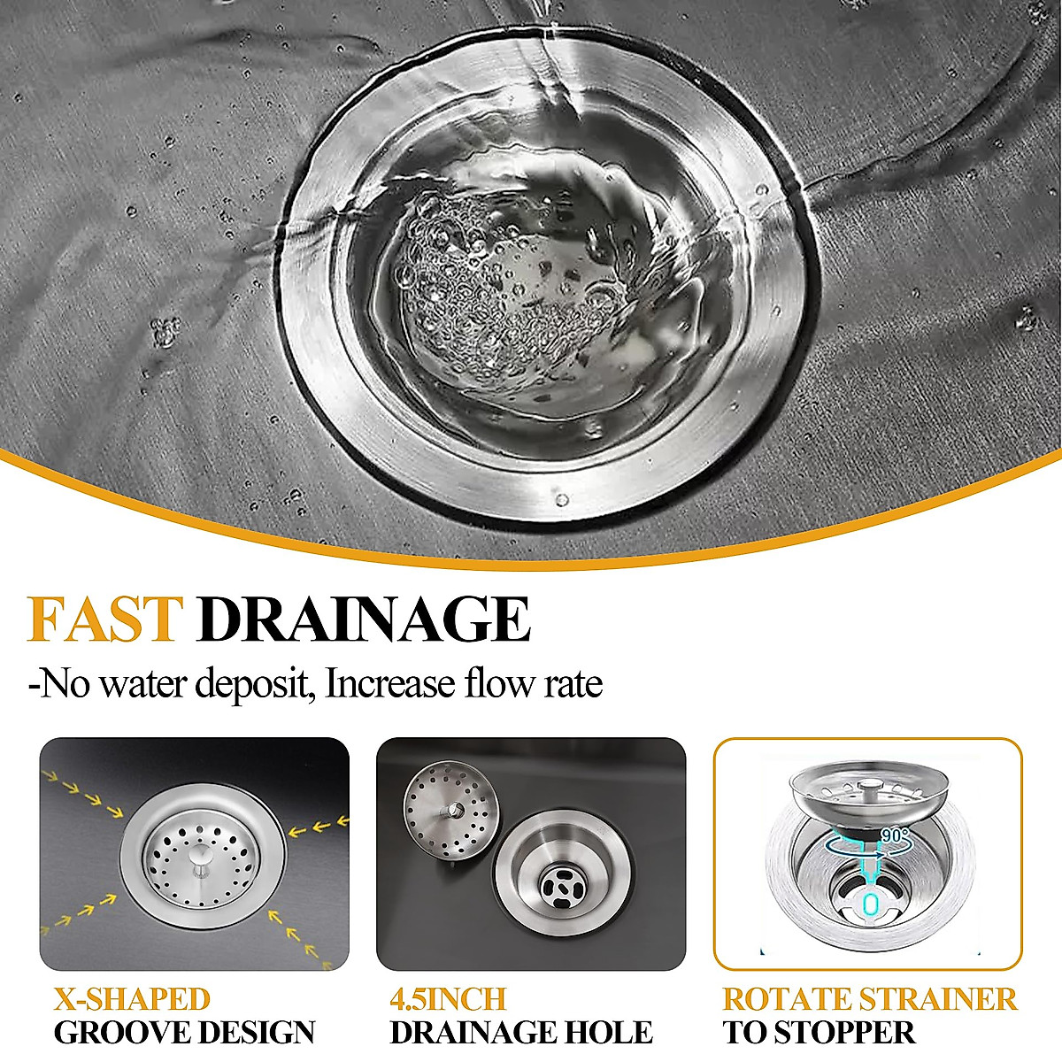 Black Kitchen Sink, Topmount Stainless Steel Bar Sink 25x18x9 Inch Drop In Single Bowl Kitchen Sink With Accessories-Sink Grid,Strainer Basket,Soap Dispenser,Drain Assembly Set For Modern Kitchen Sink