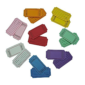 DNB 2000 Raffle Tickets - Single Roll 2000 Pcs per Roll 2 x 1 Inch Consecutively Numbered Blank Tickets for Entry/Events/Class Reward/Fundraiser/Prizes - Green