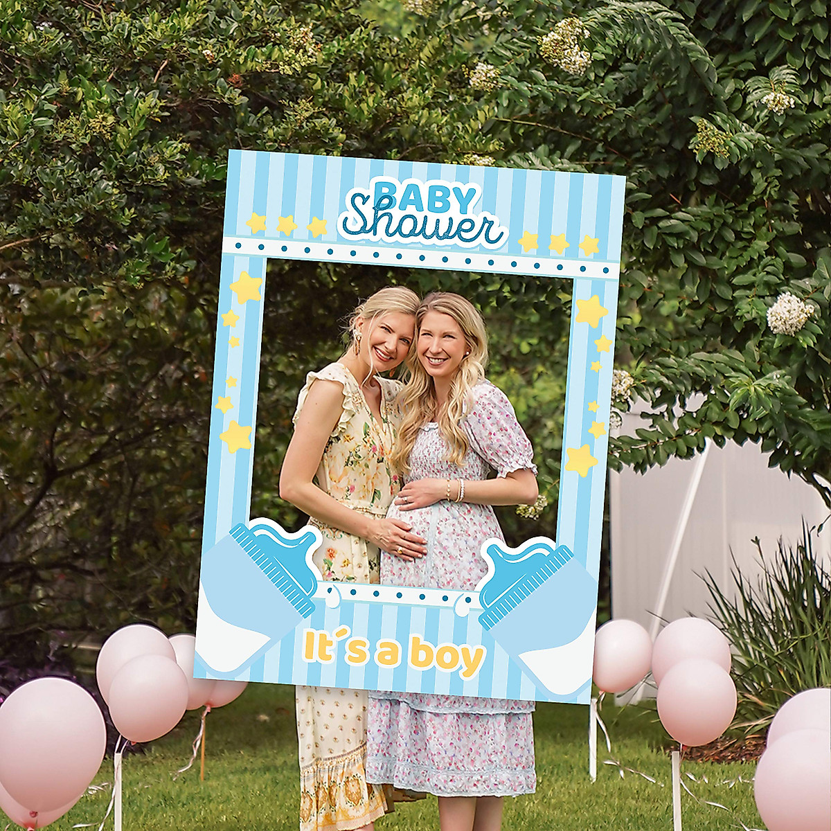 BannerBuzz Custom and Standard Selfie Frames, 890 GSM 5mm Non-Reflective Corflute Material, 600 DPI Direct UV Printing on Substrate, for Parties Photo Booth Events (Theme 2, 36" x 48")