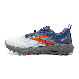 Brooks Men’s Cascadia 17 Trail Running Shoe - Blue/Navy/Firecracker - 10.5 Wide