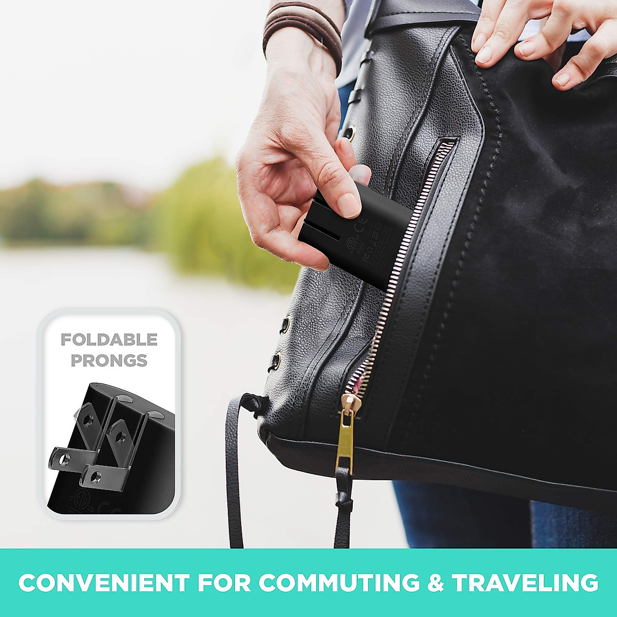 iHome 2 Port USB Wall Charger: AC Pro Multiport USB Charger, USB Plug Adapter & Phone Charging Block, Double USB Wall Plug, Flat 2 Port USB Charger & USB Wall Adapter