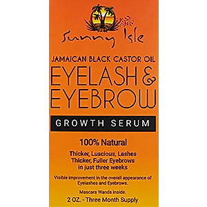 Sunny Isle Jamaican Black Castor Oil Eyelash & Eyebrow Growth Serum 2oz