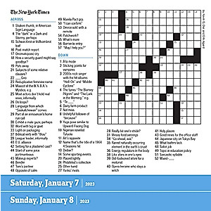 The New York Times Crossword Page-A-Day Calendar 2023