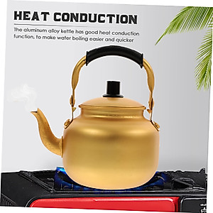 HOMSFOU 5pcs Folding Storage Boiler Metal Wine Camping Over Classic Pots Maker for Gas Heater to No L Pour Small Restaurant Serving Touch Scalding Rice Dispenser with Home Jug Water