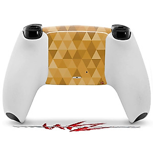 WraptorSkinz Skin Wrap compatible with Sony PS5 DualSense Controller Triangle Mosaic Orange (CONTROLLER NOT INCLUDED)