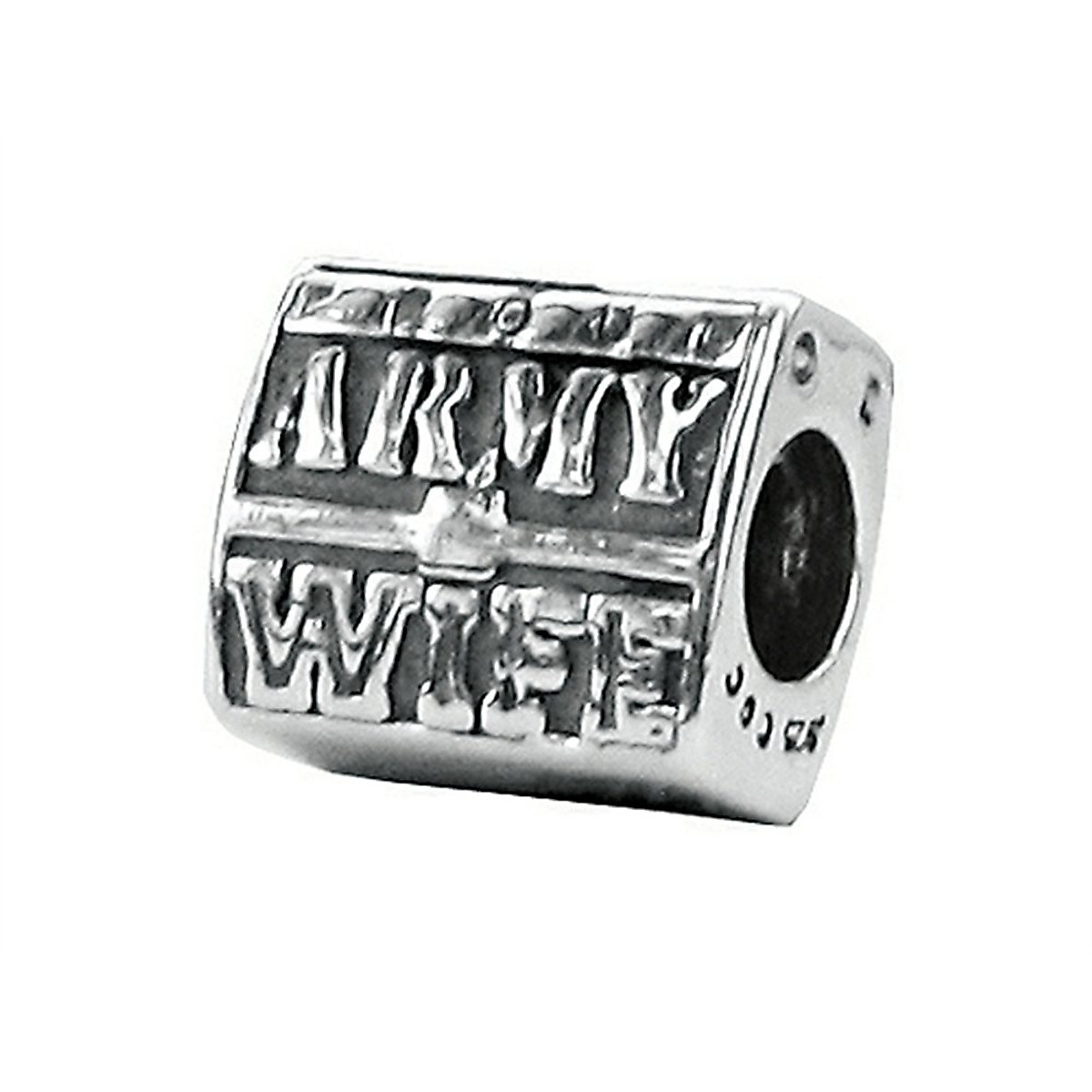 Zable Sterling Silver Army Wife Compatible Bead/Charm