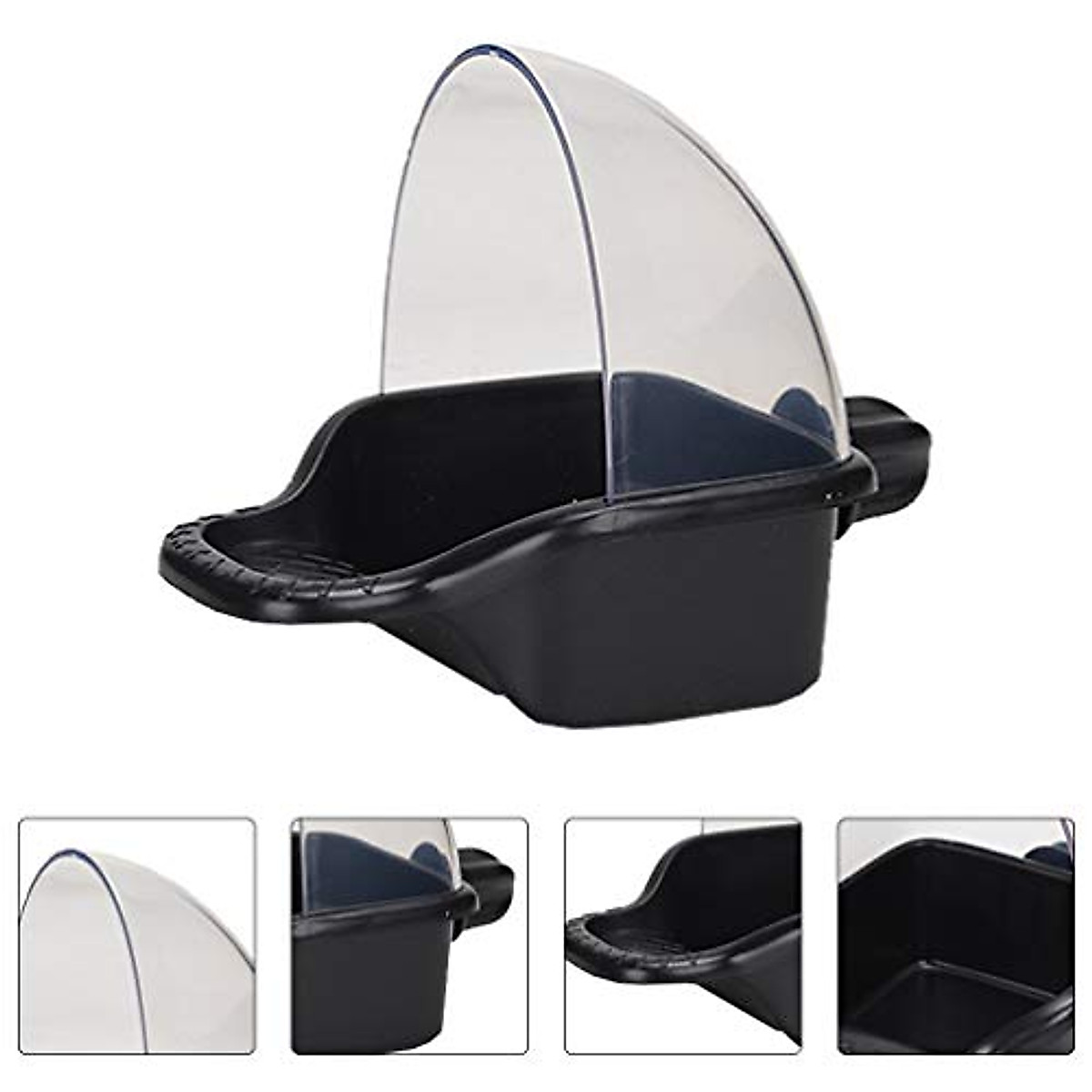 balacoo Bird Feeding Bowl Cage Mount Water Feeder Food Cage Cup Leakproof Bird Bath Basin Cage Supplies for Budgies Parakeet Cockatiels Conure