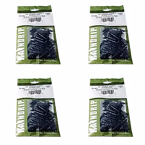 Raindrip 312050 312050B Single Barbed Connectors, 1/4-Inch, 50 Per Bag, Blacks Pack of 4
