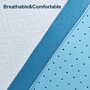 FP FLEXPEDIC FLEXEDIC 2 Inch Mattress Topper King, Premium Soft Topper for Cooling Sleep, Non-Slip Design with Removable & Washable Cover, CertiPUR-US Certified