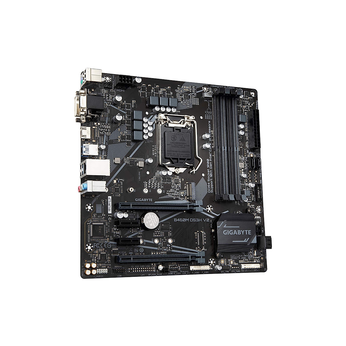 GIGABYTE B460M DS3H V2 (LGA 1200/ Intel/ B460/ Micro-ATX/M.2/ SATA 6Gb/s/USB 3.2 Gen 1/ Motherboard)