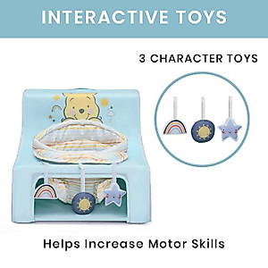 Disney Winnie The Pooh Sit N Play Portable Activity Seat for Babies by Delta Children – Floor Seat for Infants