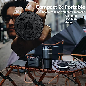 OWLSTEM Grinder,2.2 Inch Stronger Grip Biscuit Shape Design Grinder (Single,Black)