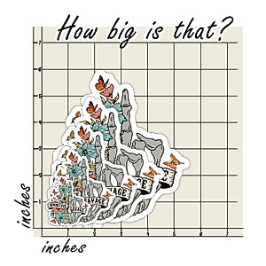 Sensitive Savage Sticker, Flower Skull Sticker, Motivational Sticker, Support Sticker, Skeleton Sticker, Water Assitant Die-Cut Funny Decals for Laptop, Phone, Water Bottles, Kindle Sticker