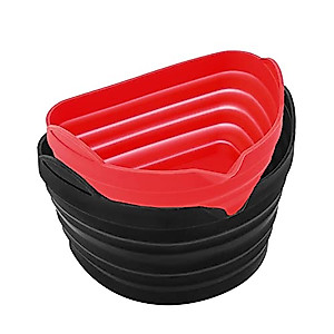 KSUYICA Crock Pot Divider Insert Silicone, Slow Cooker Dividers Silicone Liners Fit 6-8 Qt Crockpots, Reusable BPA Free Leakproof crock pot liner Accessories Cooking Liner for Most Slow Cooker