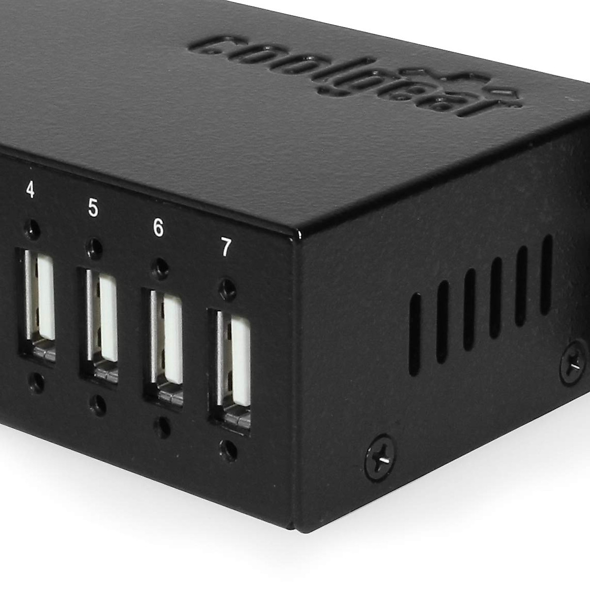 USB 2.0 7-Port hub with Surge Protection Din Rail mounting - NEC chip