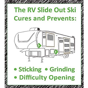 S.RECREATION Duo 028102D-AFT RV Slide Out Ski Easy Slide System - 6" x 53", Pack of 2