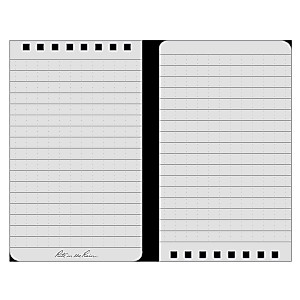Rite in the Rain All-Weather Top-Spiral Notebook, 3" x 5", Gray Cover, Universal Pattern, 3 Pack (No. 835-3), Grey