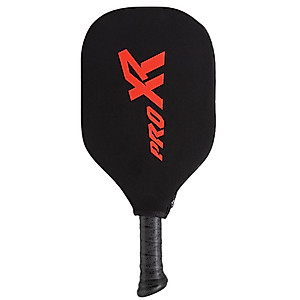 ProXR Pickleball Signature Pickleball Paddle, 16mm Poly Honeycomb Thick Core, 3K Carbon Fiber/Graphite Weave with Grit Finish for Control and Spin, Mid-Weight, Performance-Tac Cushion Grip