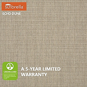 Ulax furniture Outdoor Club Chairs with Sunbrella Cushion Set of 2 - Ideal for Patio Conversations and Bistro Lounging