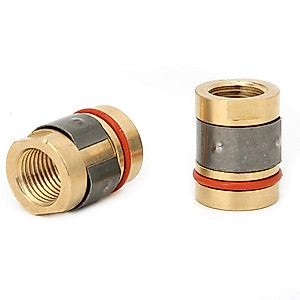 2pcs MIG Welding Gun, 169729 Nozzle Adapter, MIG Welding Gun Nozzle Adapter MIG Gun Nozzle Adapter Brass Nozzle Adapter for Miller M-25/M-40 Hobart MIG Gun