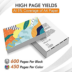 Akouta 67 XL Ink Cartridge Remanufactured Replacement for HP Ink Cartridge 67 XL Used in Envy Pro 6452 6455 6458 DeskJet 1255 2732 2752 2755 DeskJet Plus 4140 4152 Printer (2 Black 1 Tri-Color)