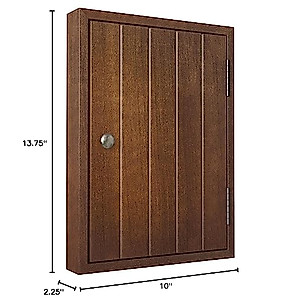D-Art Collection United Key Holder Box Curio in Mahogany Wood