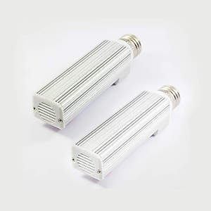 Necgemlex LED Plant Grow Bulbs for Grow Light for Indoor Plants, Sun Light, 44 LEDs of 17W (50W Fluorescent Bulbs Equivalent), 2 Pack