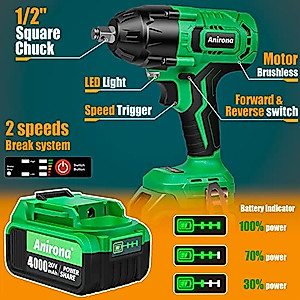 Rotary Tool Kit, Anirona 135W Corded Power Rotary Tool with 5 Variable Speed, 140pcs Accessories Rotary Multi-Tool Set for DIY Creations, Sanding, Polishing, Drilling, Engraving