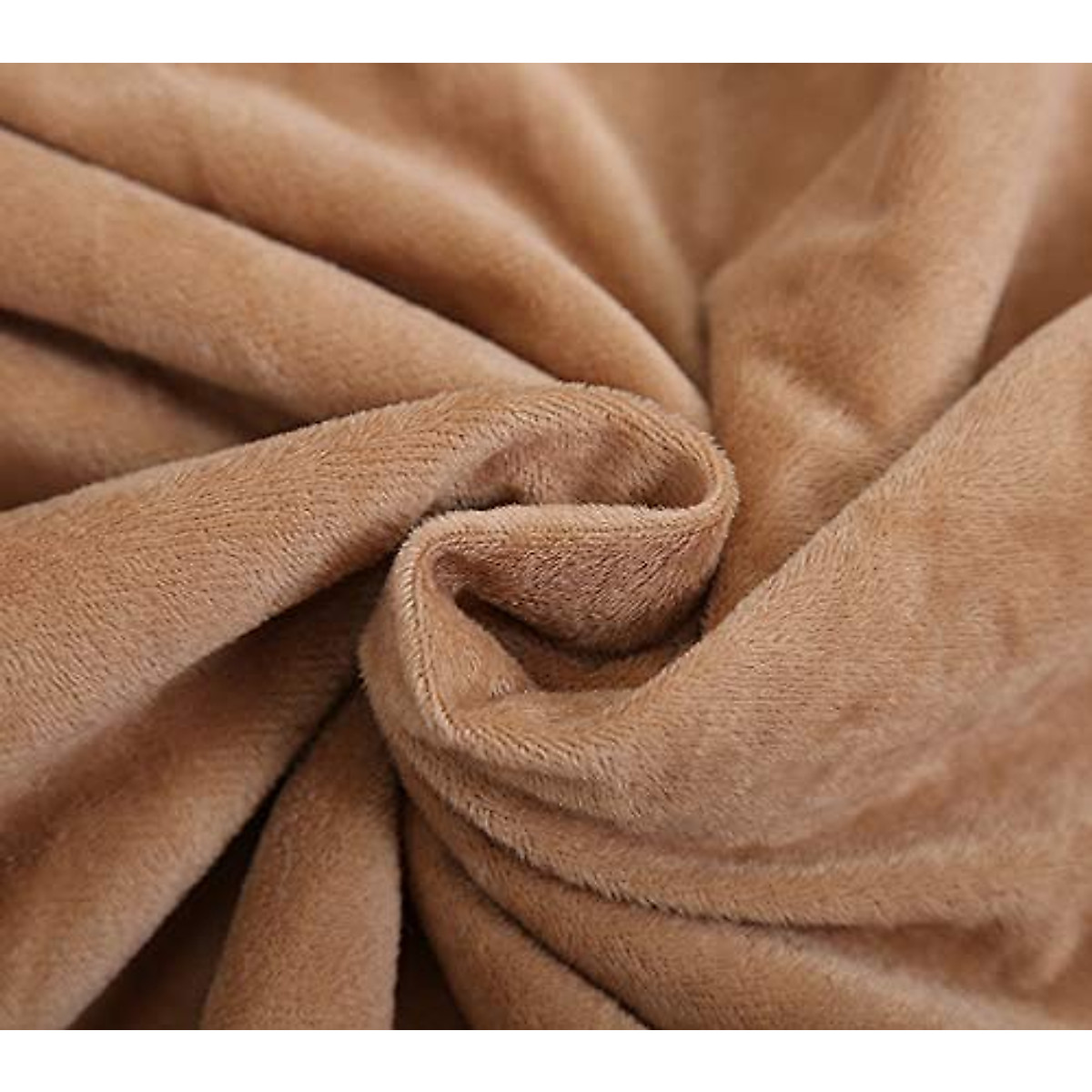 MYRU Velboa Super Soft Leopard Blanket Double Layer Bedding Thick Sofa Cover Furry Fuzzy Fax Fur Throw Blanket (Brown,63 x 79 Inch)