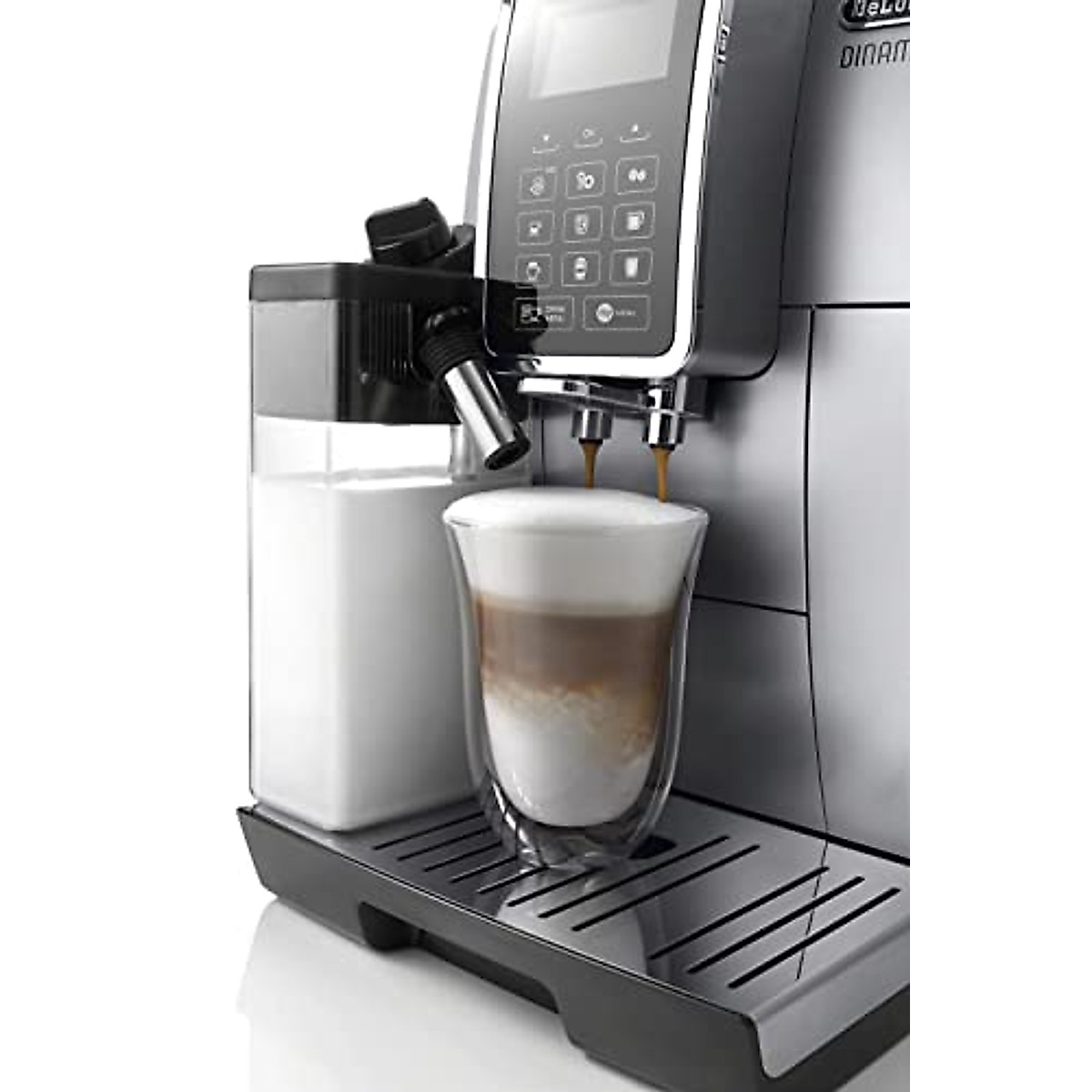 De'Longhi ECAM35075SI Dinamica with LatteCrema System and LCD Display, Silver