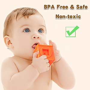 OWNONE 1 Baby Soft Blocks, 16PCS Stacking Building Blocks for Toddlers 1-3, Teething & Sensory Toys for Babies Infant 6 9 10 12 18 Months, Learning Developmental Toys for Boys & Girls 1 2 3 Years Old