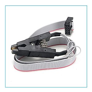 KOOBOOK 1Set CH341A 24 25 Series EEPROM Flash BIOS USB Programmer+SOIC8 SOP8 Test Clip+SPI Flash 1.8V Adapter+SOP8 SOIC8 to DIP8 Adapter Socket Converter