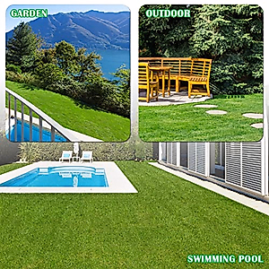 ZGR Artificial Garden Grass 3 ft x 4 ft Premium Lawn Turf, Realistic Fake Grass, Synthetic Turf, Thick Pet Turf, Fake Faux Grass Rug with Drainage Holes Indoor/Outdoor Landscape Customized Available