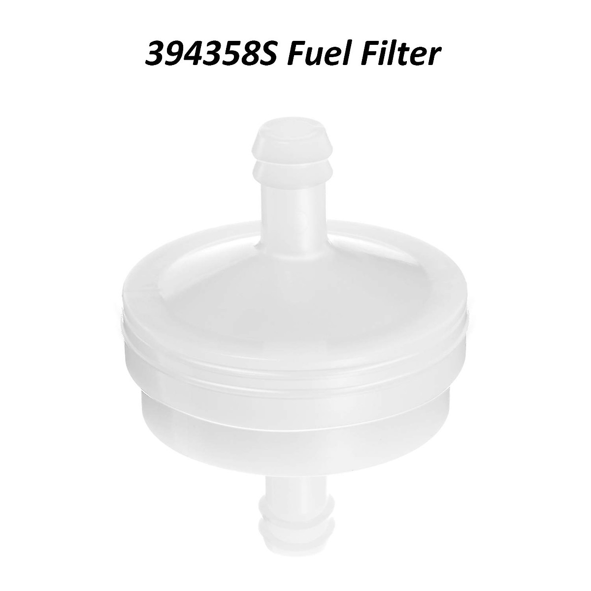 Mudder 3 Pieces 1/4 Inch ID Inline Gas Replacement Fuel Filter Compatible with 394358 4112 5098H 5098K AM38708 Lawn Mower Parts