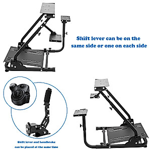 Marada Racing Wheel Stand Adjustable Fit for Logitech G29 G920 G923 Thrustmaster T80 T300 RS GT PXN Foldable Steering Wheel Pedal Shift Not Include