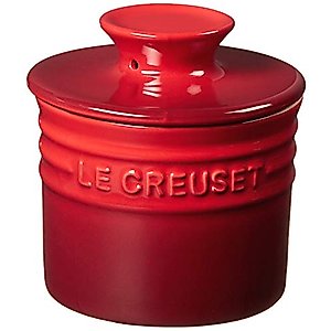 Le Creuset Stoneware Butter Crock, 6 oz., Cerise