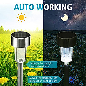 Foxdott Solar Lights Outdoor, 12Pack solar pathway lights outdoor, Waterproof, LED Landscape garden lights Solar Powered, Outdoor Lights Solar Garden Lights for Pathway, Walkway, Patio, Yard, Driveway