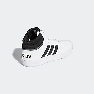 adidas Adult Hoops 3.0 Mid Core Black/Core Black/White 13