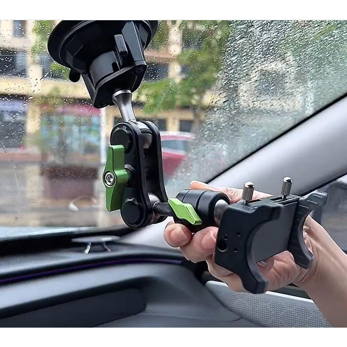 Universal Ball Head Arm for Phone Suction Cup Phone Holder 360° Rotating Car Phone Holder Mount for Car Dashboard Windshield Vehicle Sunroof Compatible with iPhone & Samsung and Other Mobile Phones