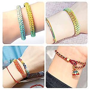 Xximuim Paracord Jig Bracelet Maker Wood Jig Bracelet Maker U Shape Clear Scale Bracelet with 2 Clamp DIY Hand Knitting Bracelet Jig Bracelet Braiding Tool (Style 1)