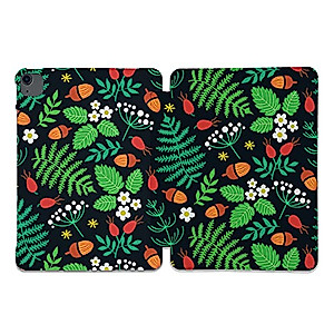 Cute Plants Tropical Leaves Pattern Case Compatible with All Generations iPad Air Pro Mini 5 6 11 inch 12.9 10.9 10.2 9.7 7.9 Plastic Fabric Cover Slim Smart Stand SN900 (8.3" Mini 6th gen)