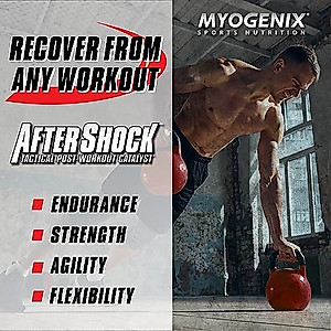 Myogenix Aftershock Post Workout, Unlimited Muscle Growth | Anabolic Whey Protein | Mass Building Carbohydrates | Amino Stack Creatine and Glutamine Plus BCAAs | Fruit Punch 2.64 lbs