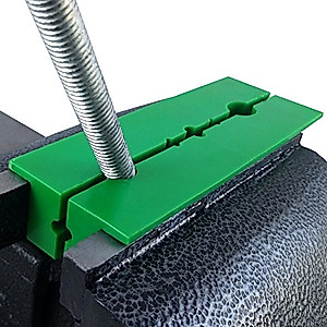 ATLIN Vise Jaws 6" - Nylon, Non Marring Soft Jaws - Multi-Purpose Design for Woodworking, Jewelry Making, Plumbing