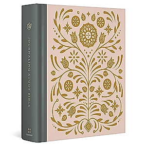 ESV Journaling Study Bible (Cloth over Board, Blush/Ochre, Floral Design)