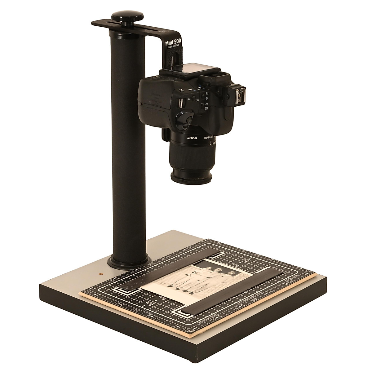 Cosmo COPY STAND, Mini 500, A Compact Tool for Digitizing Documents, Old Photos and Macro Photography with Your High-Pixel Camera Instead of scanning, with Floating Magnet, Made in USA