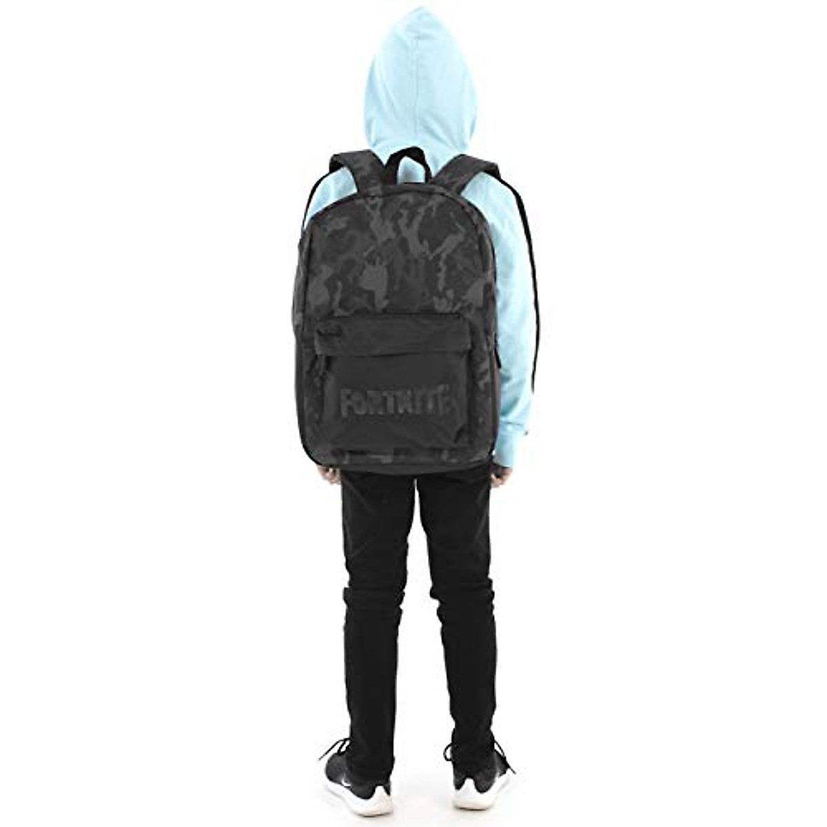 FORTNITE Character Camo Llama All Over Print Black/Khaki Backpack Bag